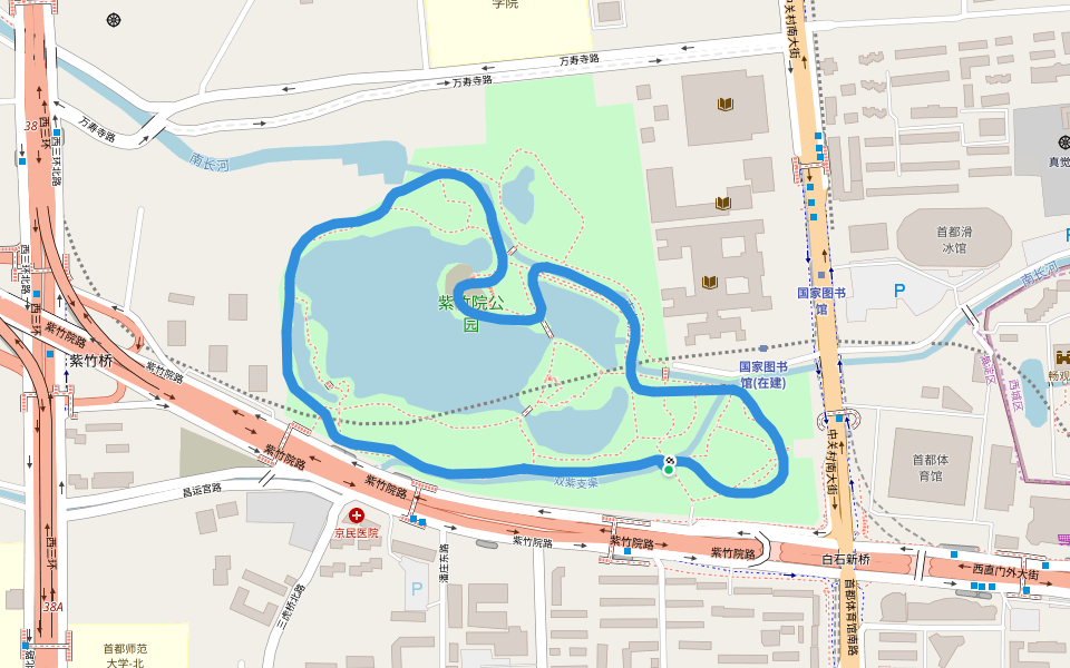 Zizhuyuan Park Walking and Running - Haidian District, Beijing, China ...