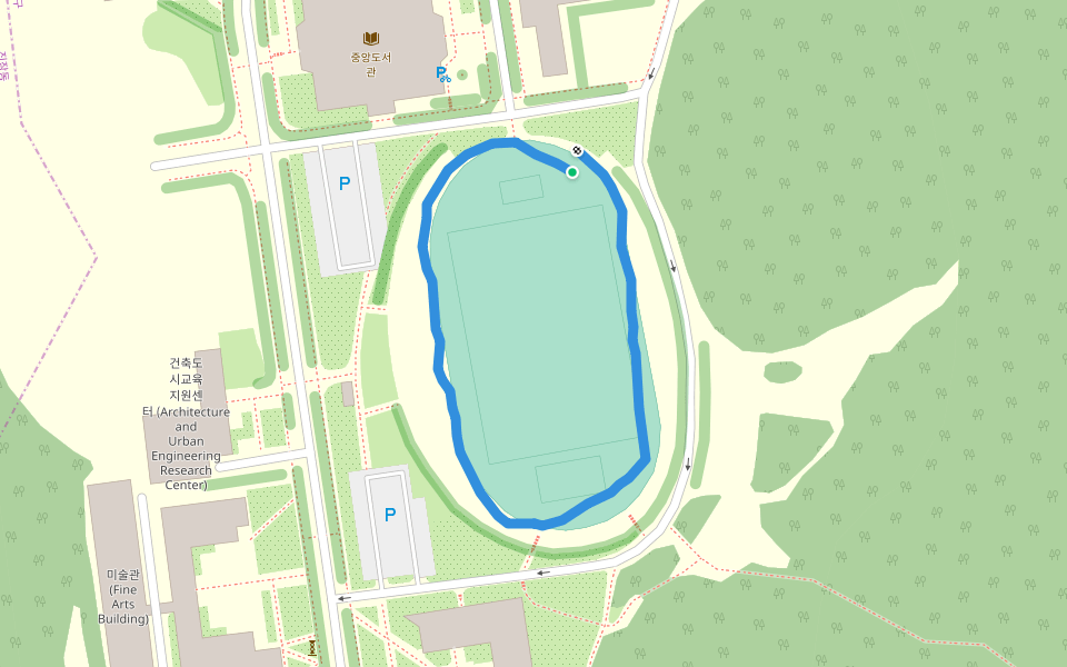 Mokwon University Walking And Running Trail - Seo-gu, Daejeon, South ...