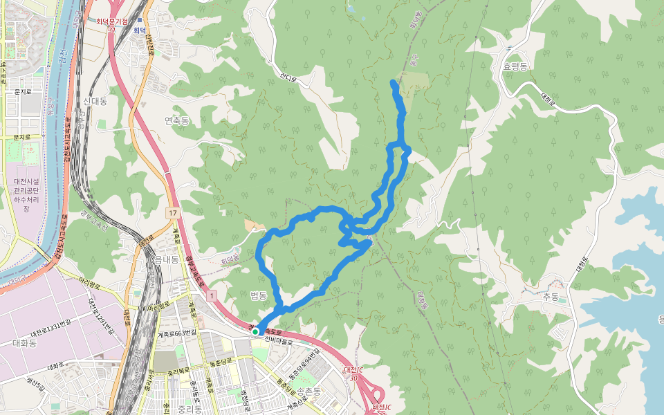 Beopdong Soryu Hiking Trail - Daedeok-gu, Daejeon, South Korea | Pacer