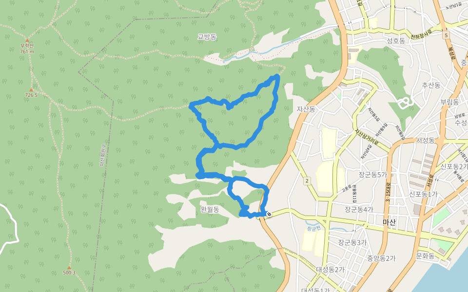 Hiking trail - Changwon-si, Gyeongsangnam-do | Pacer