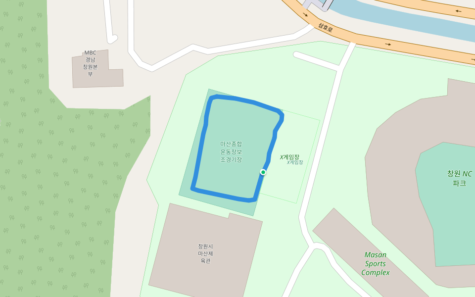 Masan Sports Complex in Gyeongsangnam-do | Walking Map
