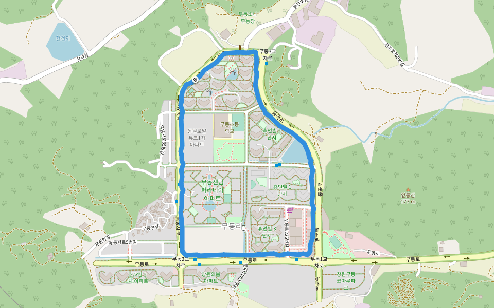 Badminton court in Gyeongsangnam-do | Walking Map