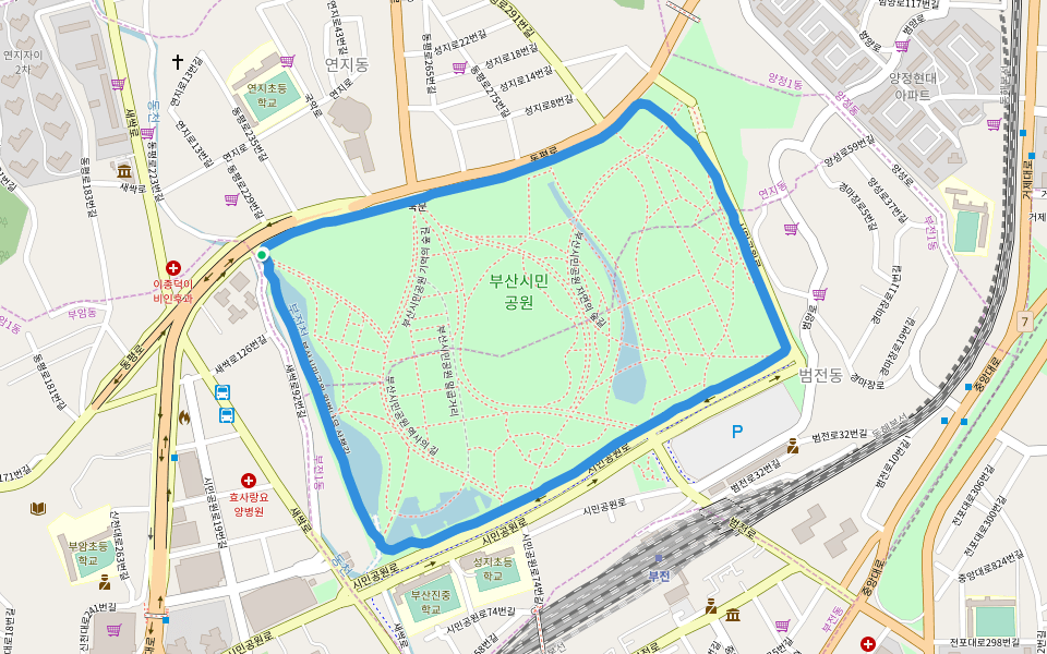 Busan Citizen Park in Busan | Walking Map
