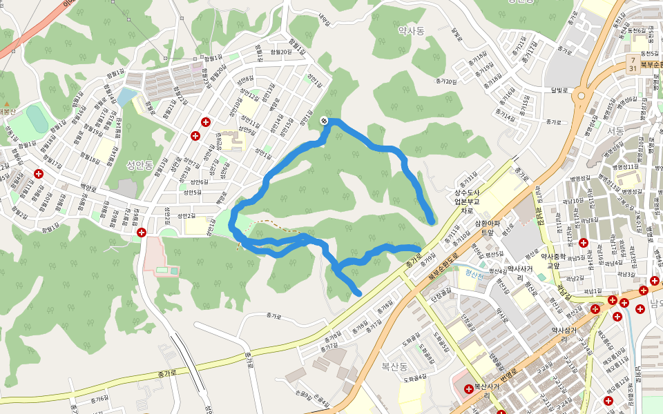 Healing Forest in Ulsan | Walking Map