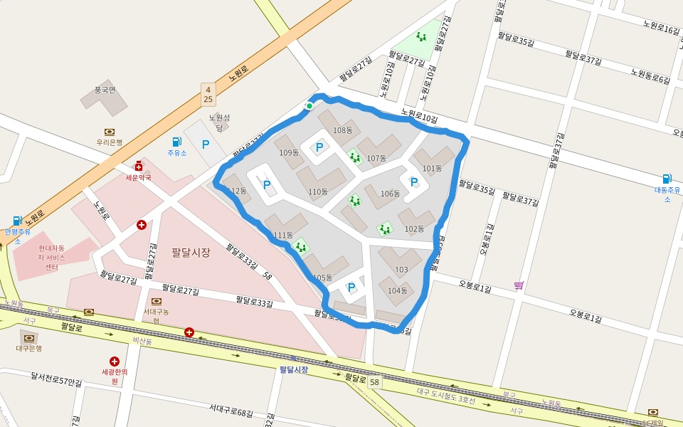 Parc des enfants de Paldal Marcher et courir - Buk District, Daegu ...
