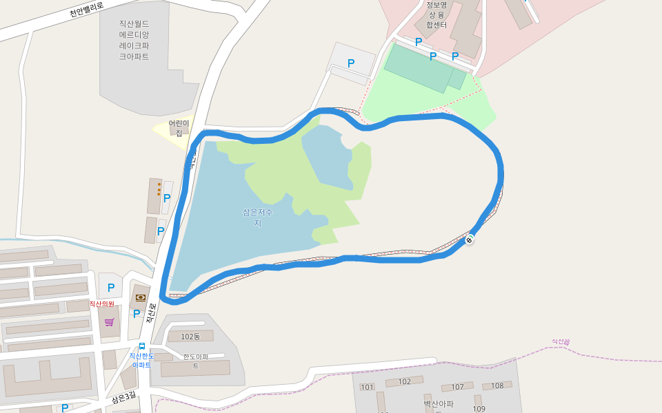 Chungnam Techno Park playground in Chungcheongnam-do | Walking Map