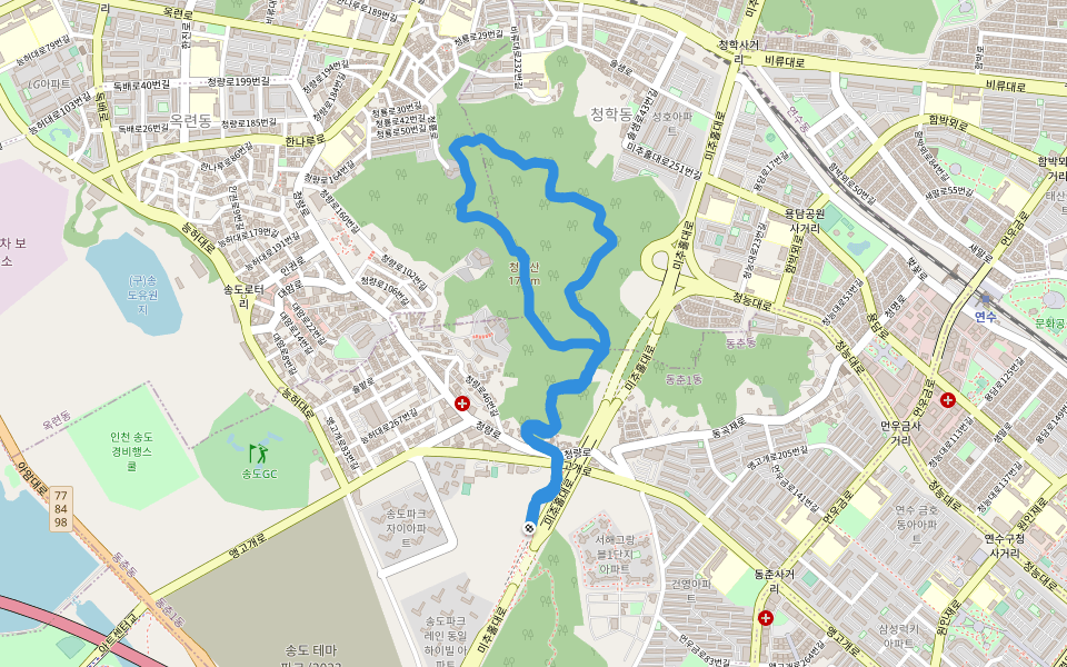 Cheongnyang-ro 120beon-gil Ruta de senderismo - Yeonsu-gu, Incheon ...