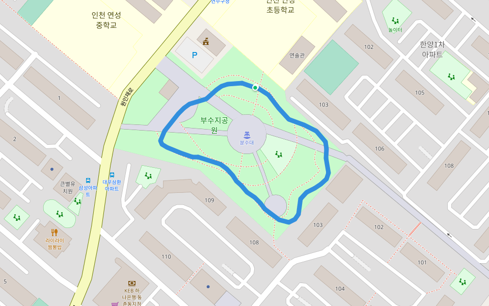 Busuji Park in Incheon | Walking Map