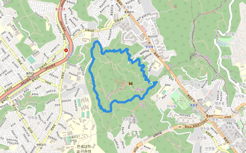Ansan Walking And Running Trail - Seodaemun-gu, Seoul, South Korea | Pacer