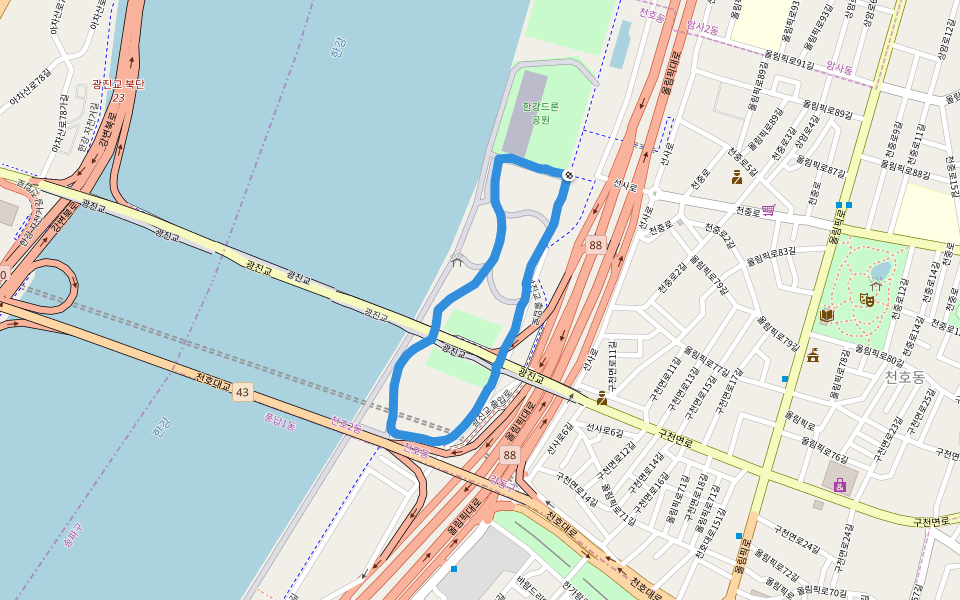 Racing stadium Walking And Running Trail - Gangdong-gu, Seoul, South ...