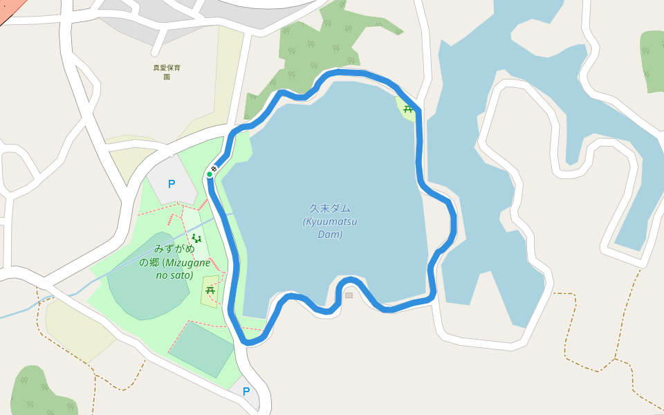 Kyuumatsu Dam Walking And Running Trail - Fukutsu Shi, Japan | Pacer