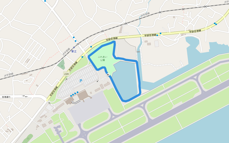 Contact park Walking and Running - Ube Shi, Japan | Pacer