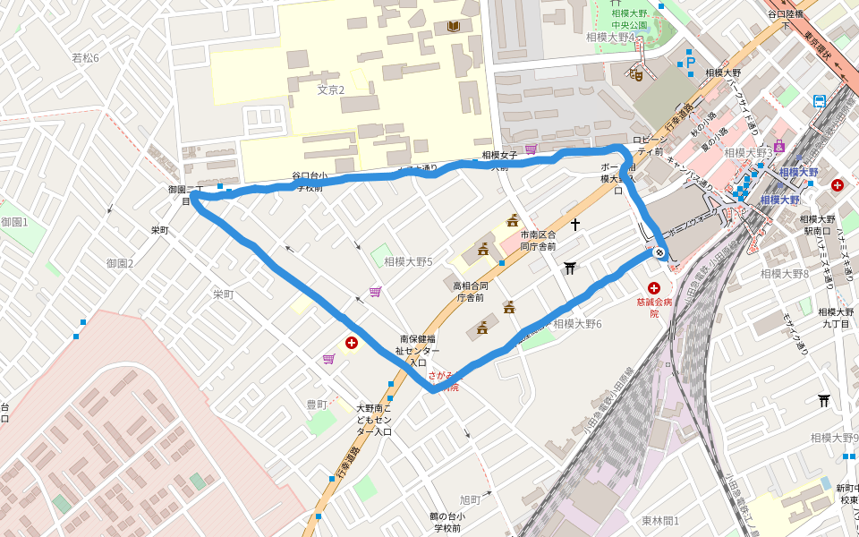 Sagami Women's University in Kanagawa | Walking Map