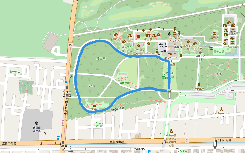 Koganei Park Walking and Running - Japan | Pacer