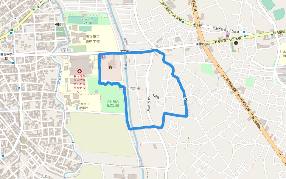 Merger Memorial Minuma Park in Saitama | Walking Map