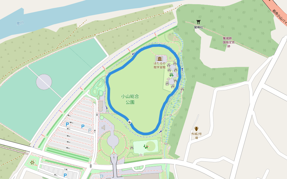 Oyama General Park in Tochigi | Walking Map
