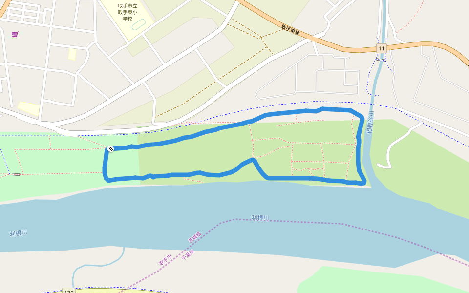 Toride Green Park Sports Park in Ibaraki | Walking Map