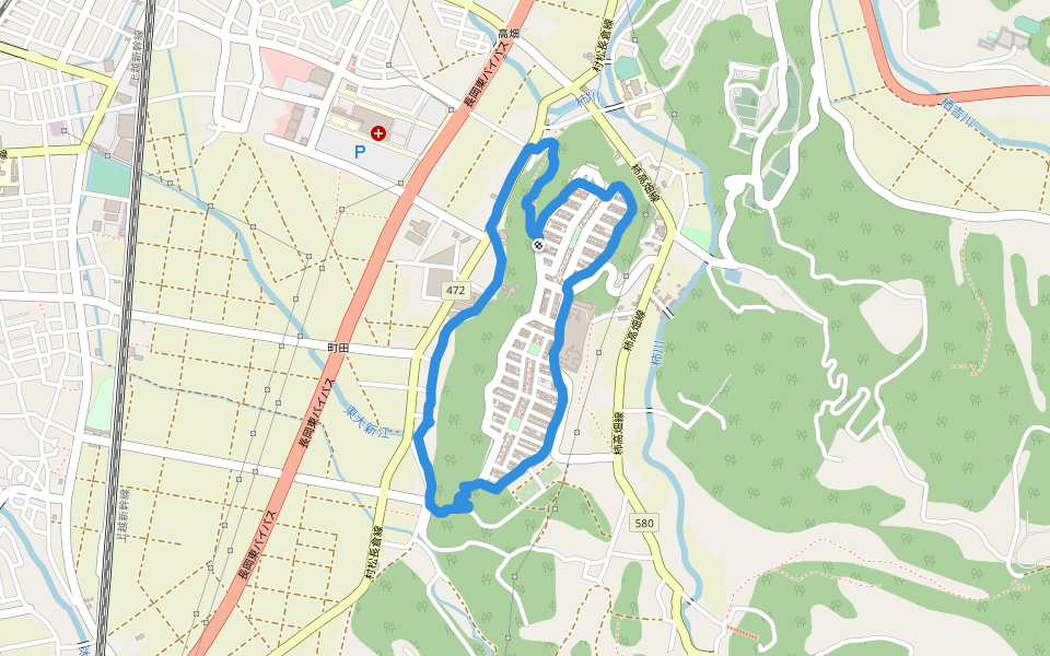 Takamachi Park in Niigata | Walking Map