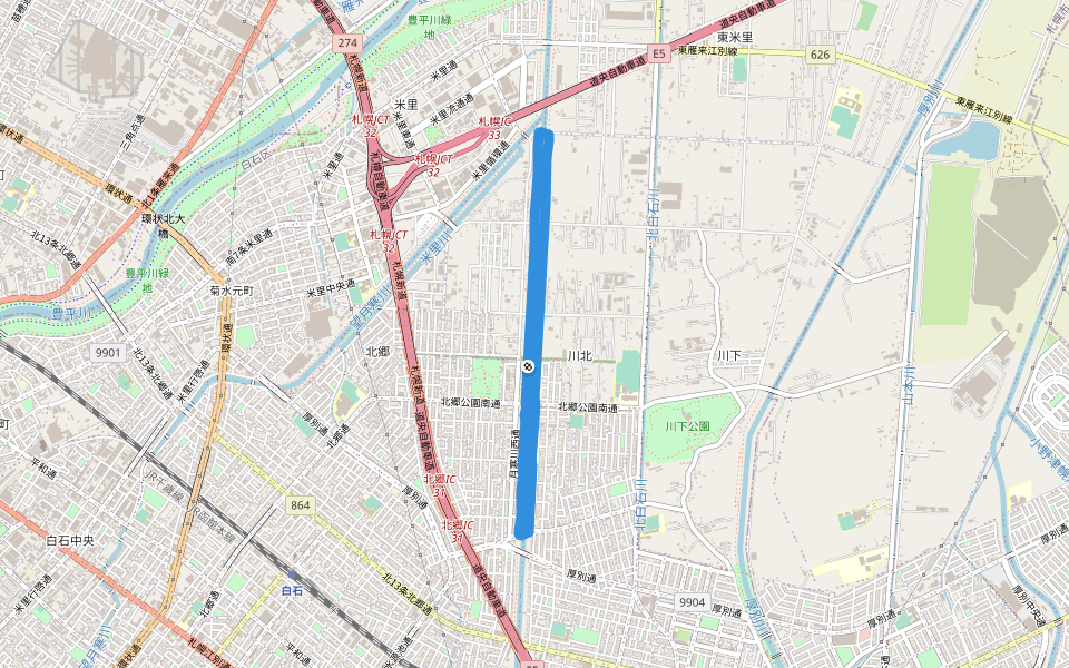 Kitago Ryokudo Walking And Running Trail - Shiroishi-ku, Sapporo, Japan ...