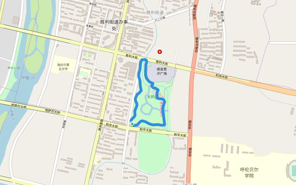 Tianjiaoyuan Walking And Running Trail - Hailar District, Hulunbuir ...